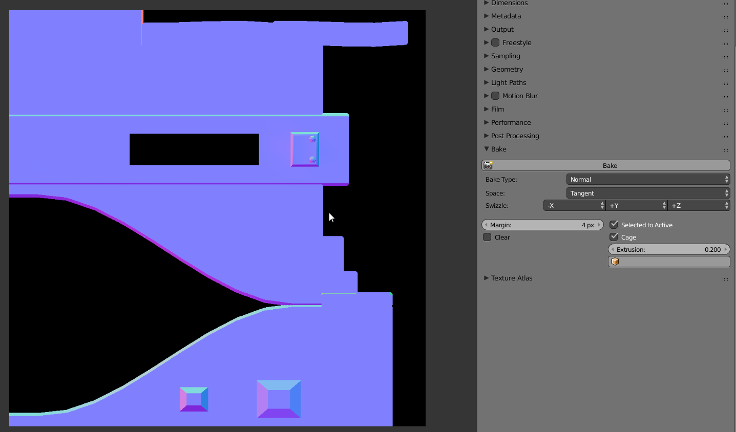 Messy green areas in normal map - CG Cookie